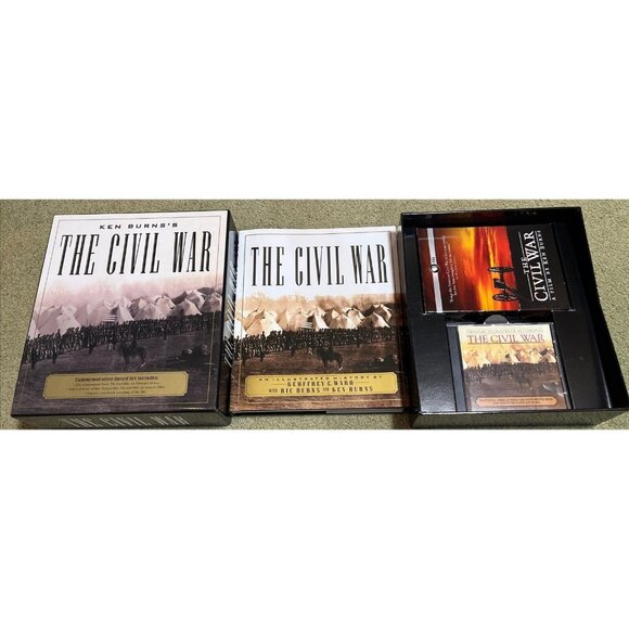 Media | The Civil War Commemorative Boxed Set Large Book 6 Dvds Of The ...